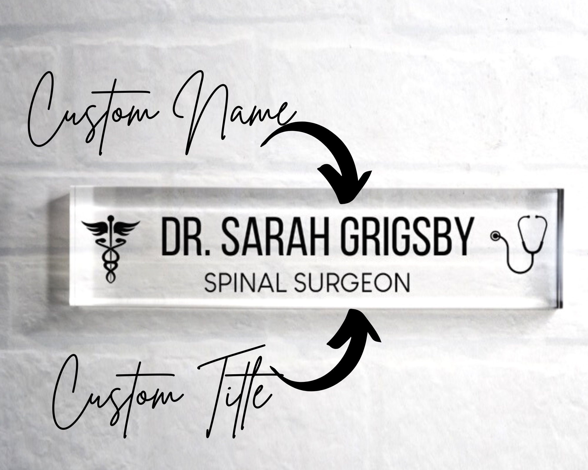 Personalized Medical Career Name Plaque, Nursing Doctor Medical ...