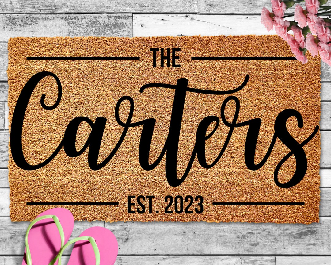 Personalized Welcome Mat, Custom Doormat, Family Name Doormat, Last ...