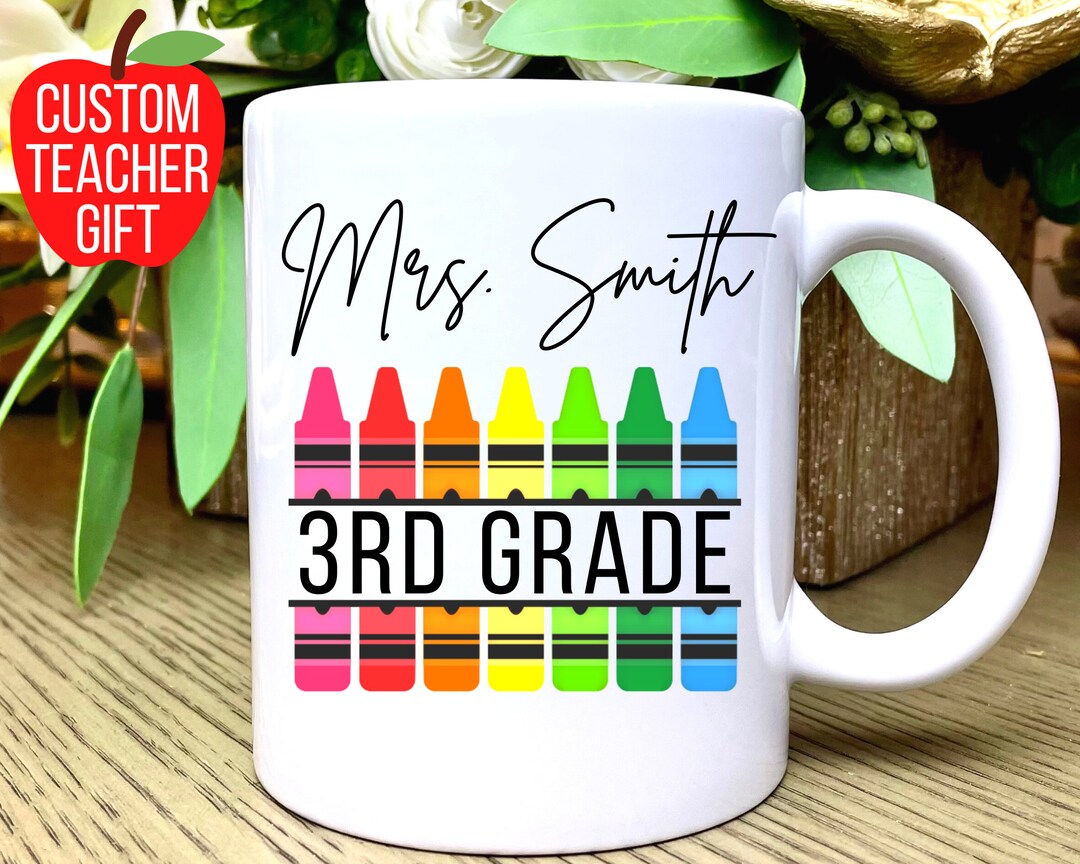 Custom Teacher Mug, Personalized Teacher Gift, Teacher Coffee Cup for ...