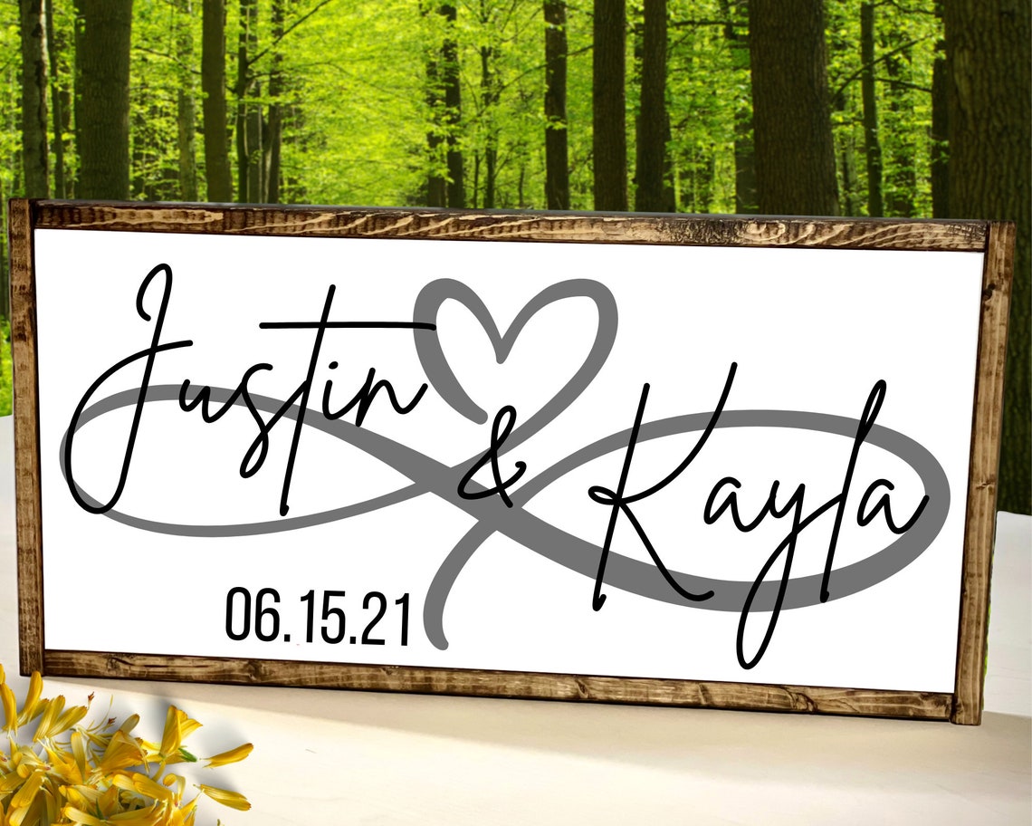 Custom Infinity Wood Sign Infinity Name Sign Personalized - Etsy