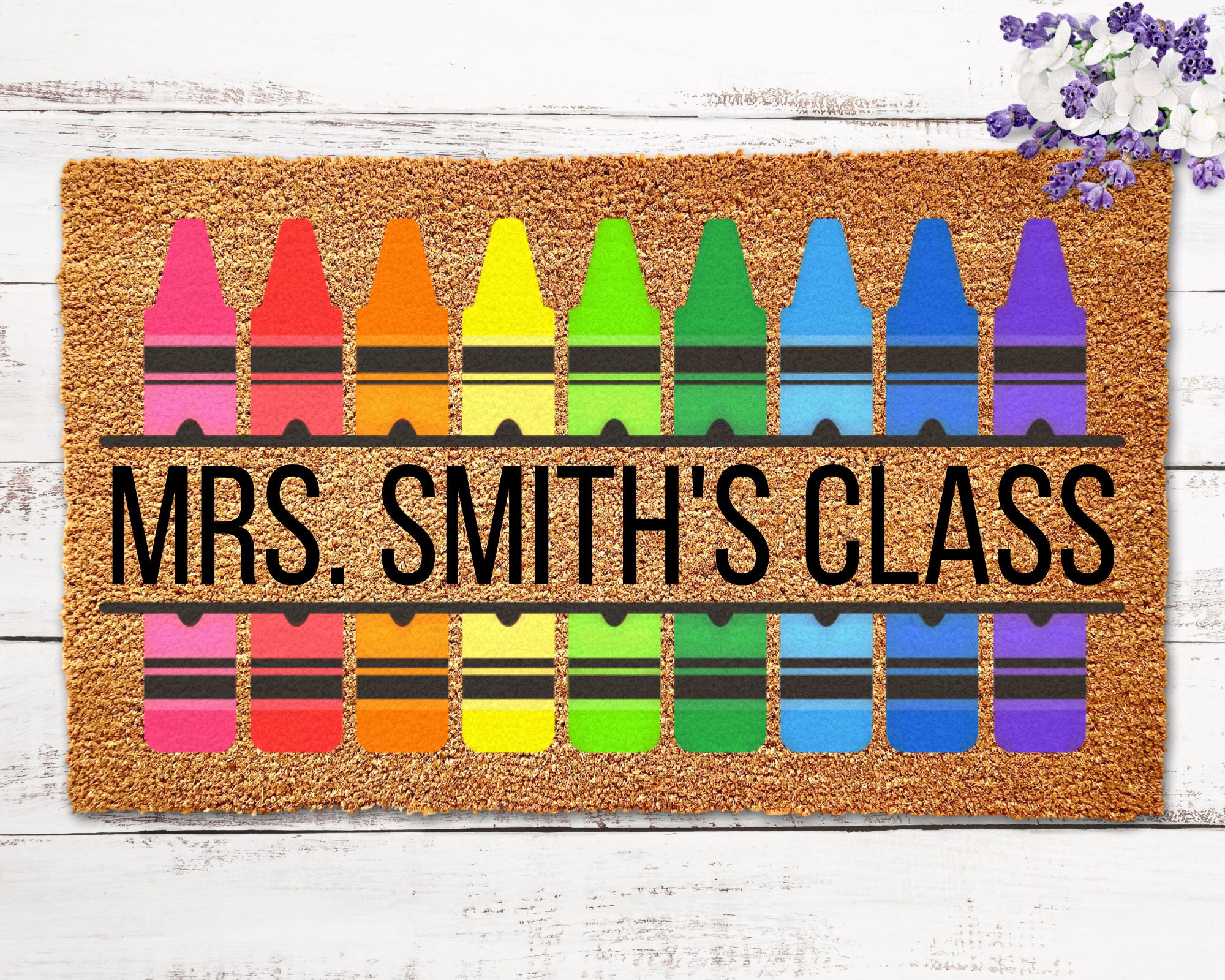 Custom Classroom Doormat, Personalized Classroom Decor, Doormat for ...
