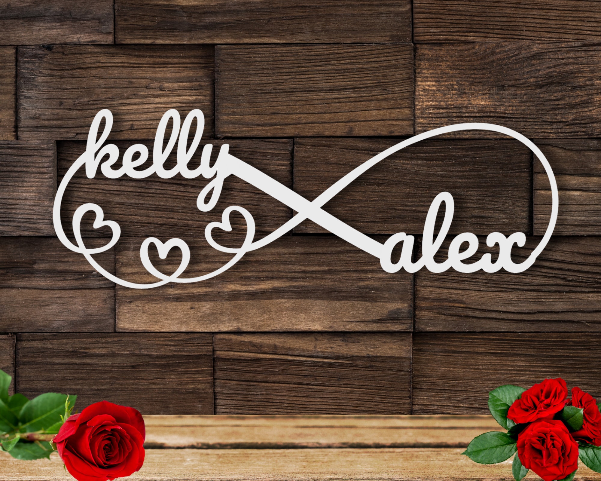Personalized Metal Infinity Sign Infinity Name Sign Custom - Etsy