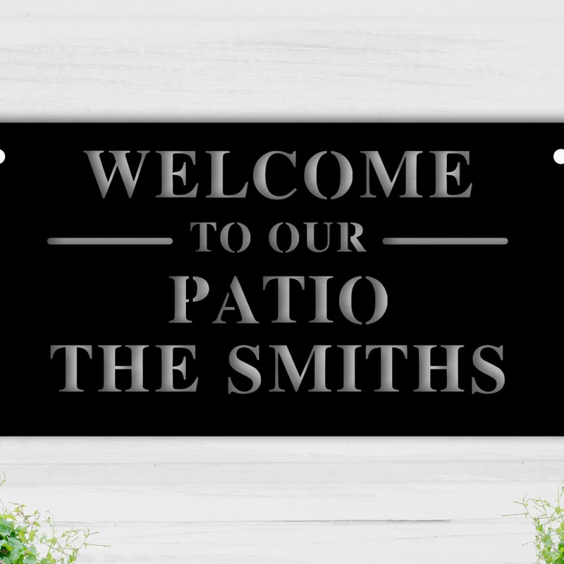 Personalized Patio Signs - Etsy