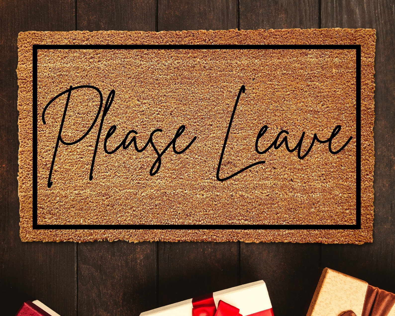 Please Leave Doormat Please Leave Door Mat Rude Doormat - Etsy