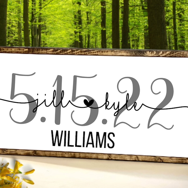 Wedding Date Sign - Etsy
