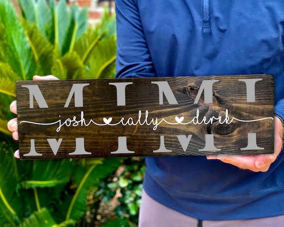 Mimi Mothers Day Gift Mimi Sign Gift for Mimi Rustic Sign | Etsy