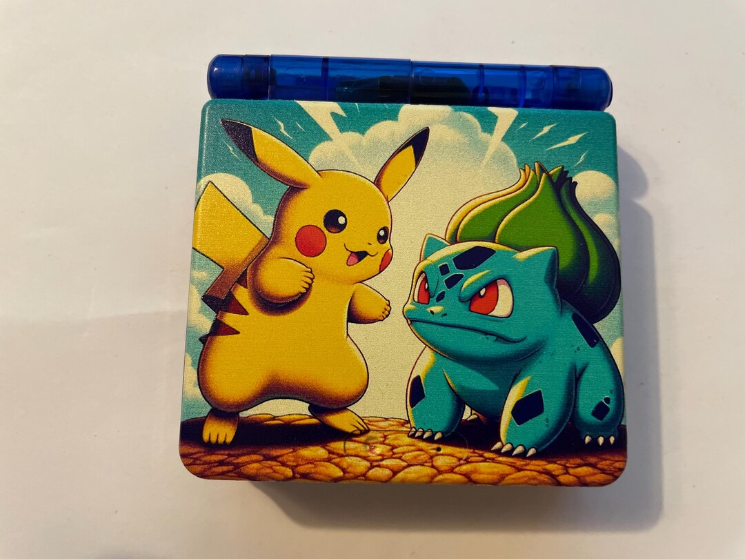 Pikachu and Bulbasaur Uv Printed Gameboy Advance Sp - Etsy