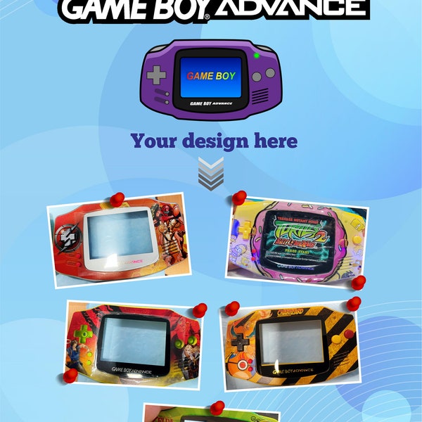 Uv Printed Gameboy Advance Shell - Etsy
