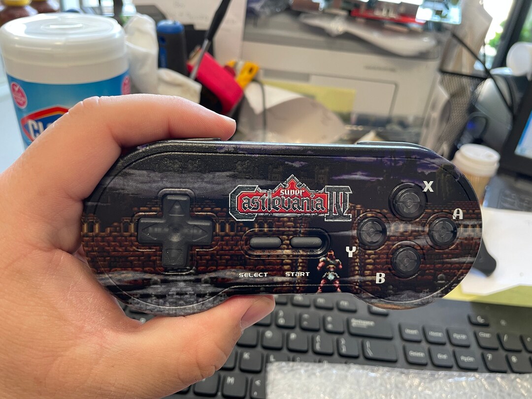 Custom Uv Printed Castlevania Wireless Snes Controller - Etsy