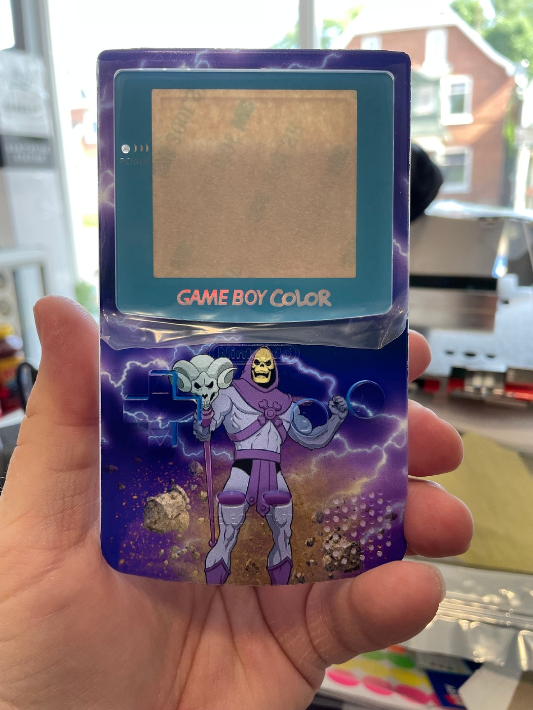 Custom Uv Printed Skeletor Gbc Shell - Etsy