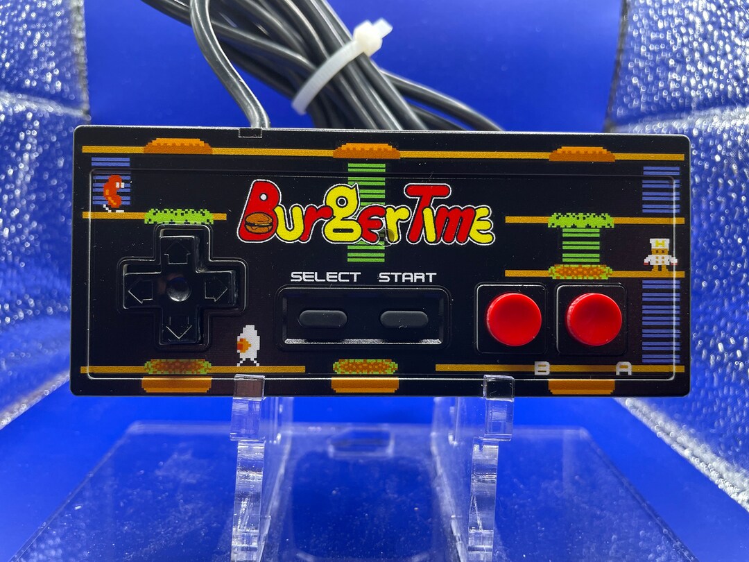 Custom Uv Printed Burger Time Nes Controller - Etsy