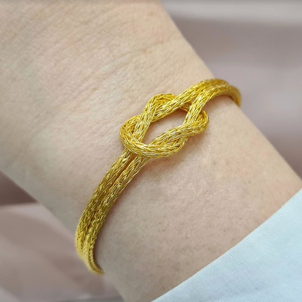 Gold Knot Bracelet - Etsy