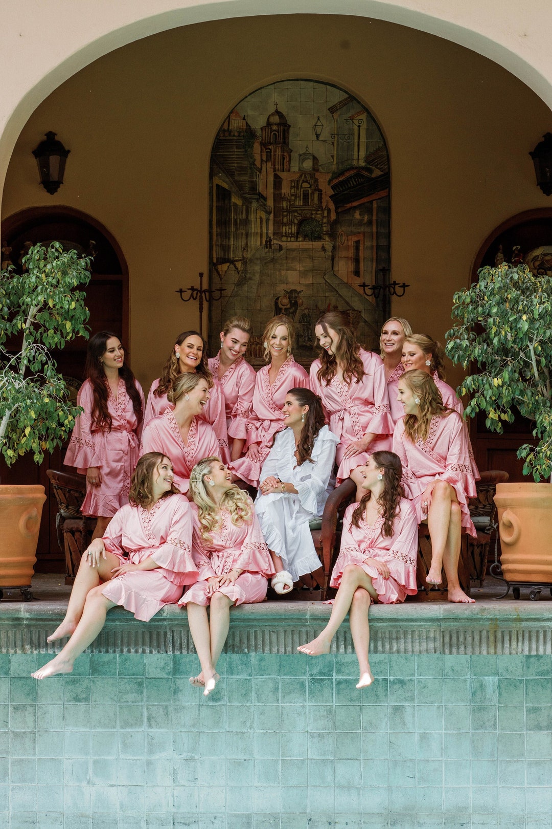 Ruffle Robes Set/bridesmaid Robes Set/ Bridal Robe/ Wedding Robes ...