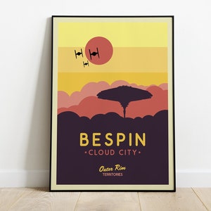 Star Wars Bespin Poster, Star Wars Galaxy Poster, Star Wars Bespin Art ...