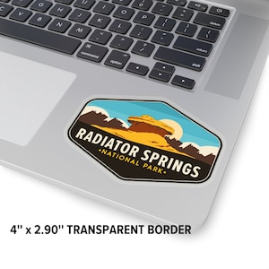 Disney Cars Sticker, Radiator Springs National Park Sticker, Disney ...