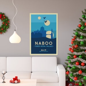 Star Wars Naboo Poster, Star Wars Galaxy Poster, Star Wars Naboo Art ...