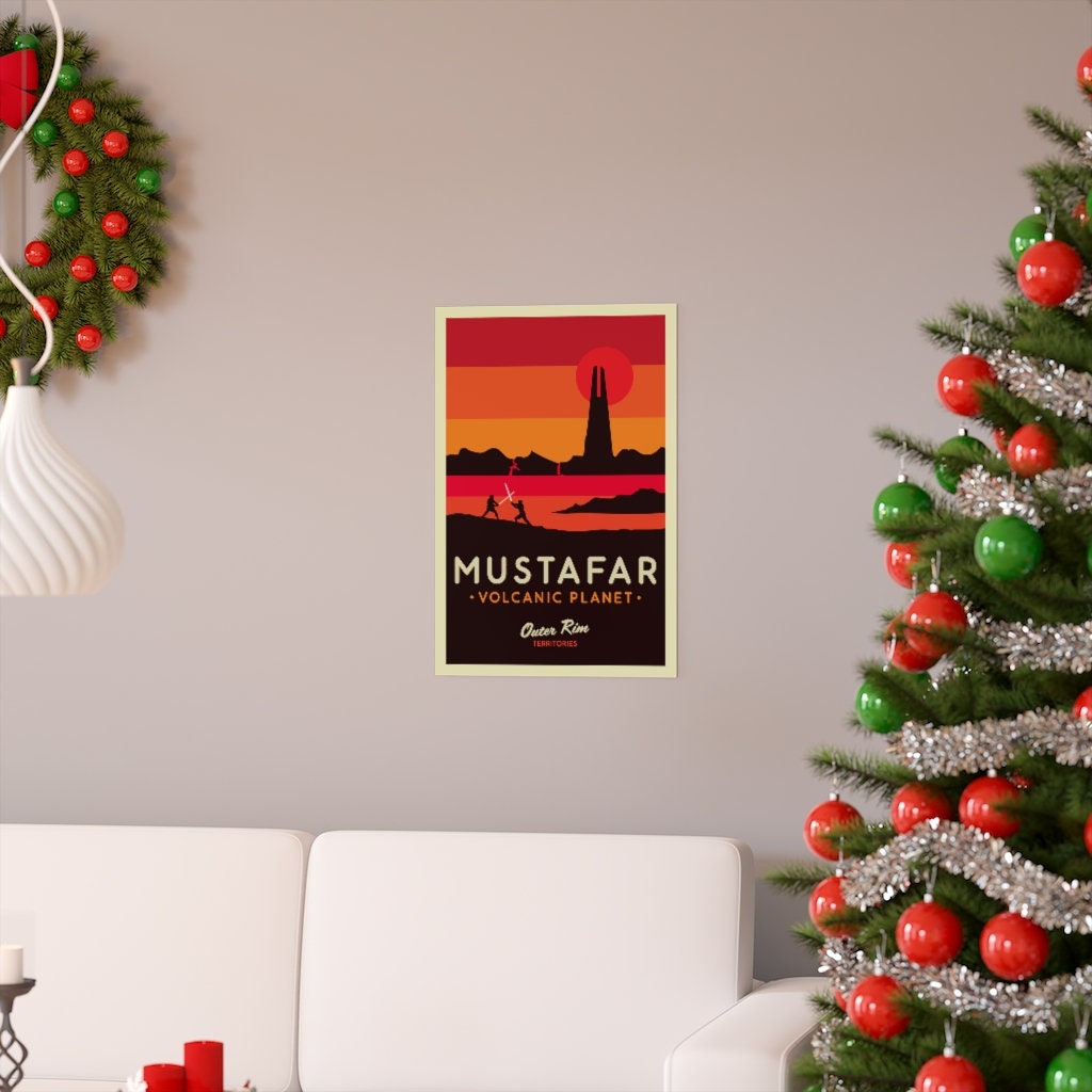 Star Wars Mustafar Volcanic Planet Poster, Star Wars Galaxy Posters ...