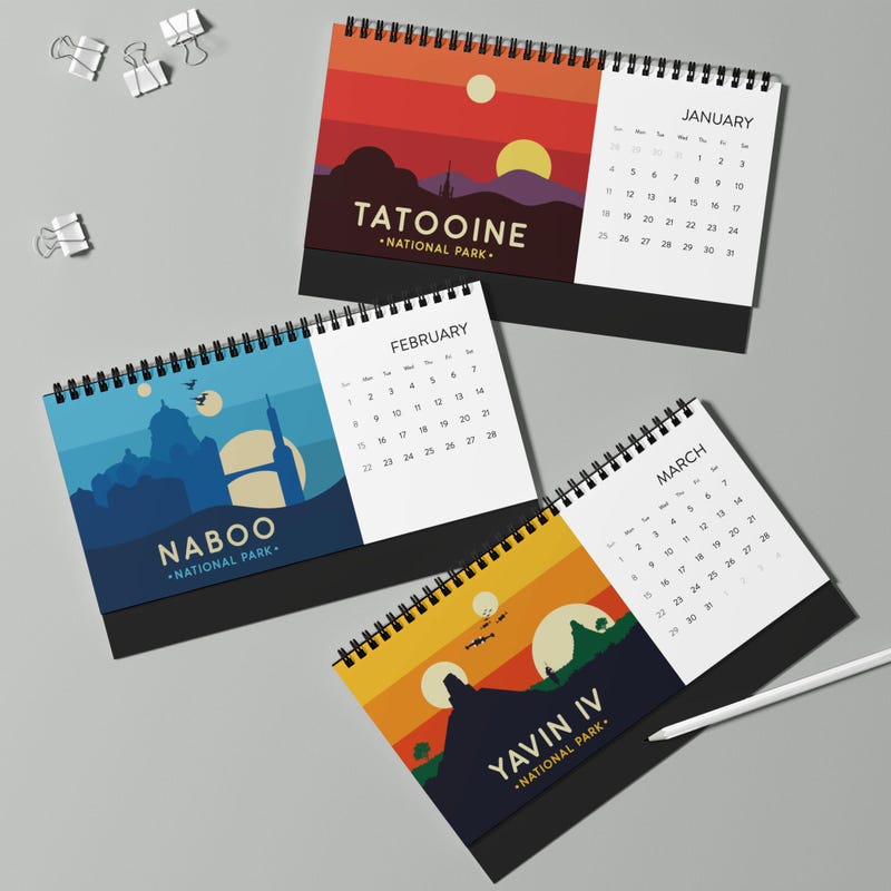 2026 Space Desk Calendars - Etsy