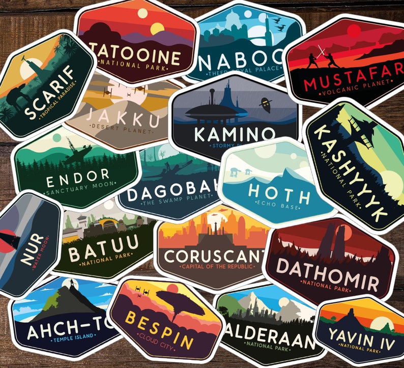 Star Wars Stickers 10/14/18pc Bundle Set MEGA SAVER Star - Etsy