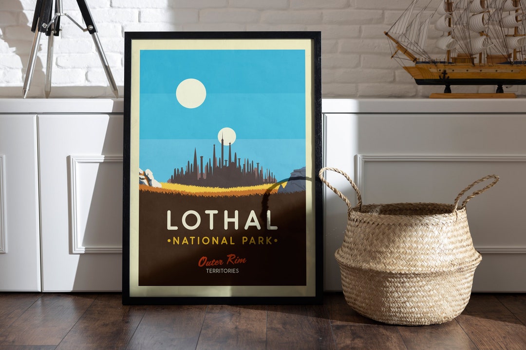 Star Wars Lothal Travel Poster, Star Wars Galaxy Posters, Star Wars ...