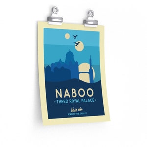 Star Wars Naboo Poster, Star Wars Galaxy Poster, Star Wars Naboo Art ...