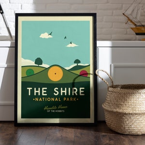 The Shire Poster, the Shire National Park Poster, Lord of the Rings ...