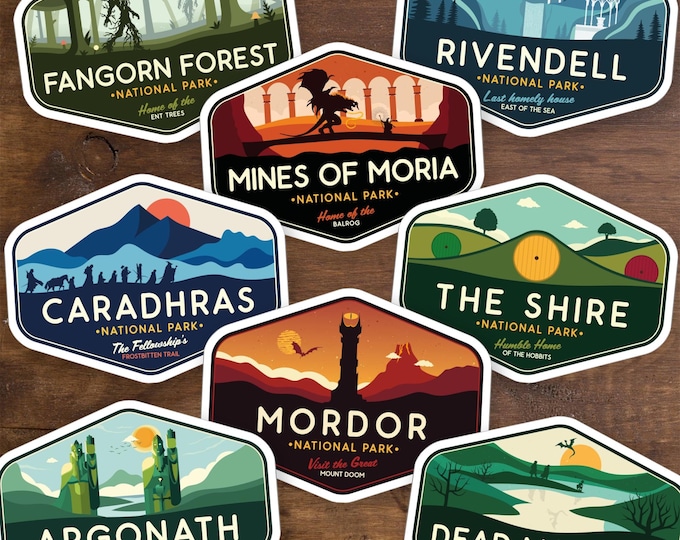 Lord of the Rings the Hobbit Tolkien Stickers - Etsy