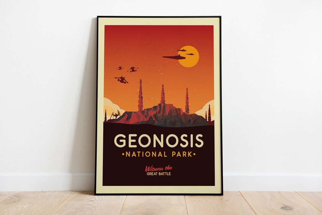 Star Wars Geonosis National Park Poster, Star Wars Galaxy Posters, Star ...