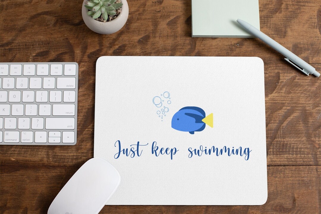 Just Keep Swimming Mouse Pad, Nemo Mouse Pad, Disney Dory Mouse Mat ...