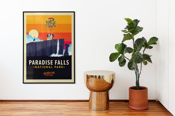Up Paradis Falls Plakat DLR & WDW PTN Pixar Up 10th Anniversary