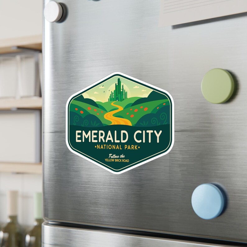 Emerald City National Park Sticker: Art Deco Oz Travel Decal - Etsy