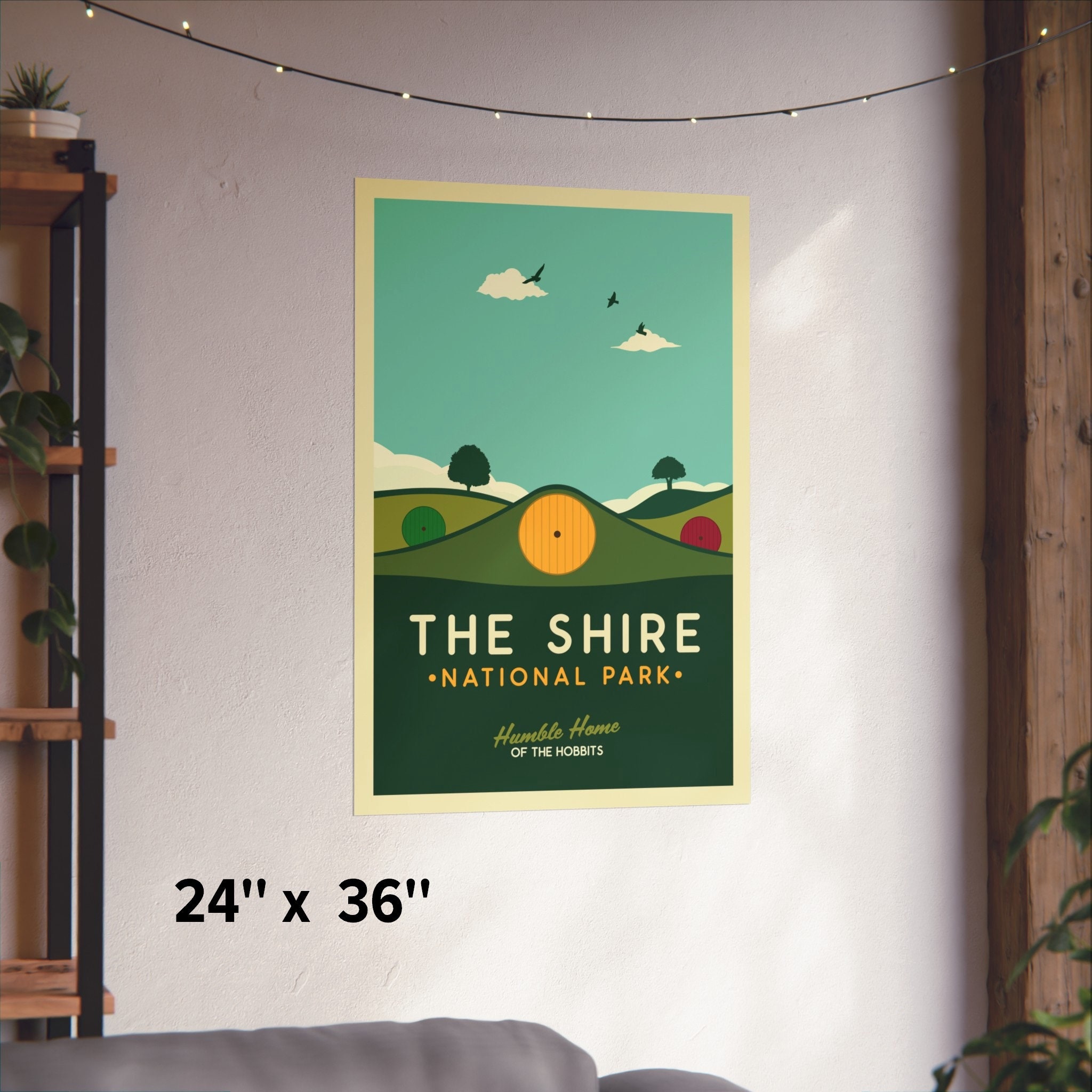The Shire Poster, the Shire National Park Poster, Lord of the Rings ...