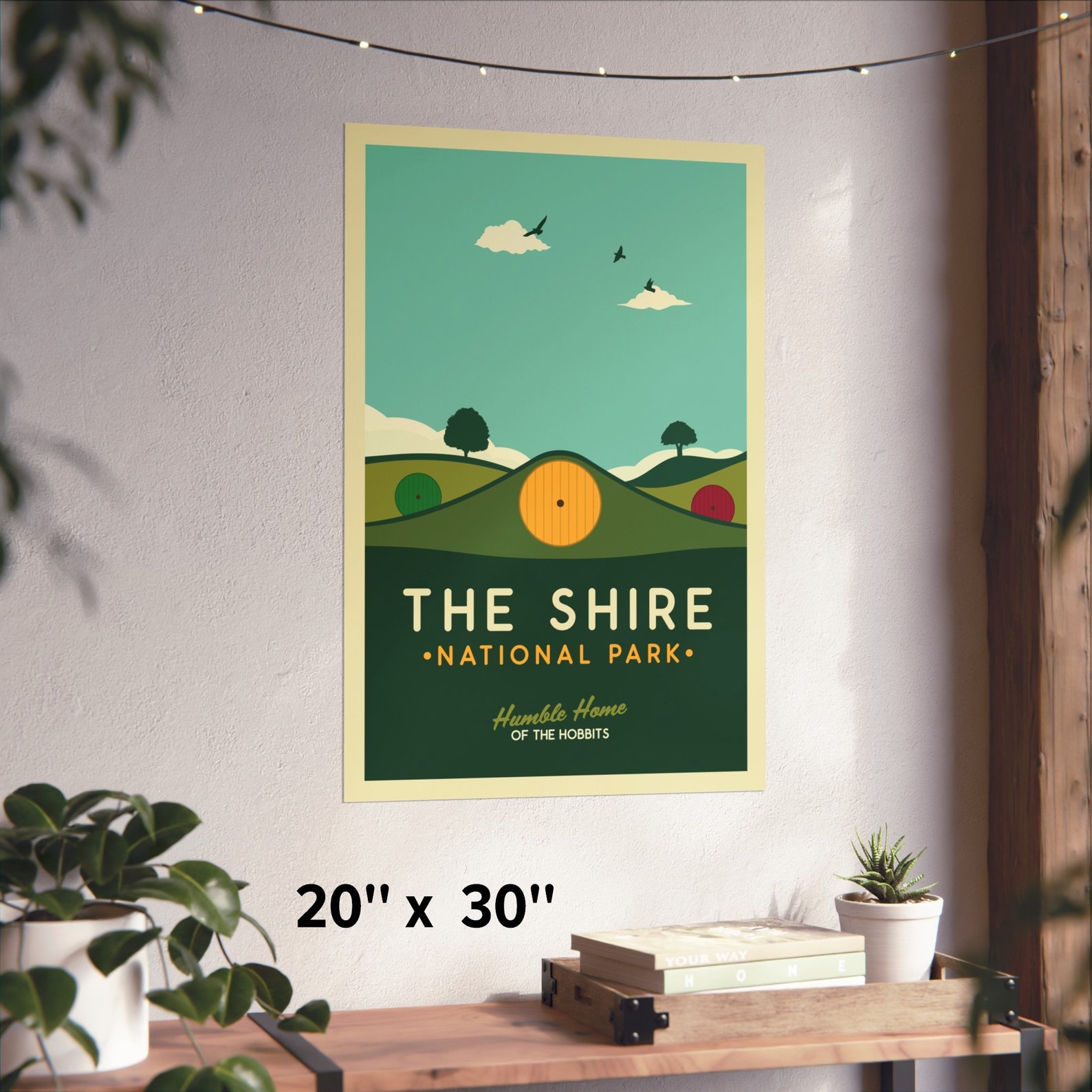 The Shire Poster, the Shire National Park Poster, Lord of the Rings ...