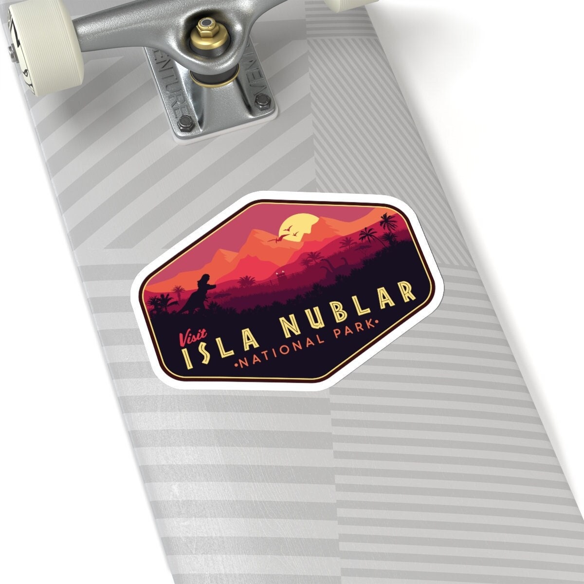 Jurassic Park Sticker Jurassic Park Isla Nublar Sticker - Etsy UK