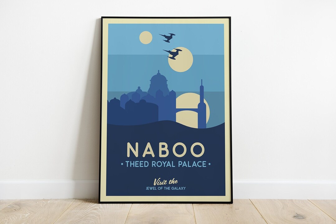 Star Wars Naboo Poster, Star Wars Galaxy Poster, Star Wars Naboo Art ...