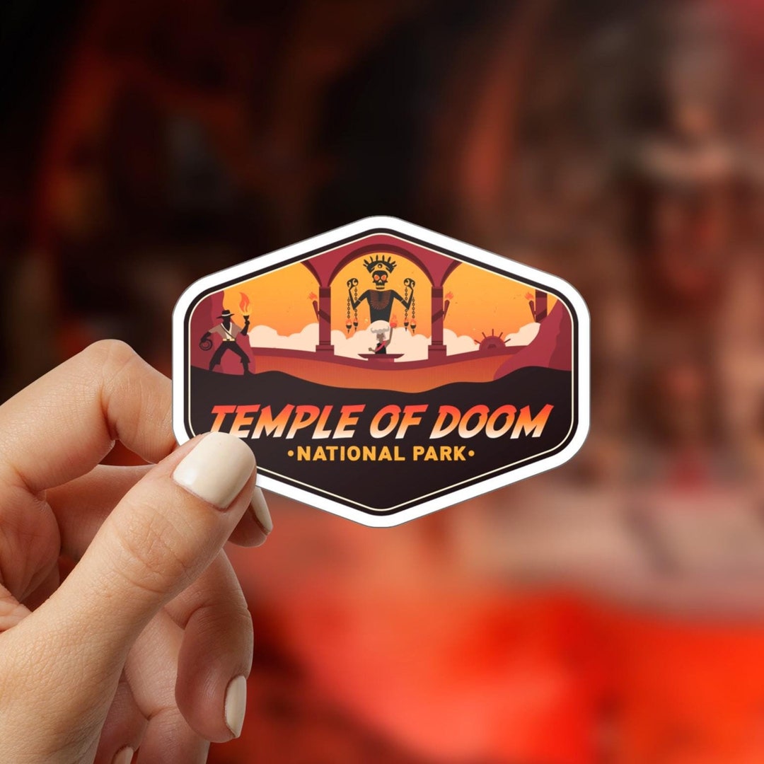 Indiana Jones Sticker, Temple of Doom Sticker, Indy Sticker, Indiana ...
