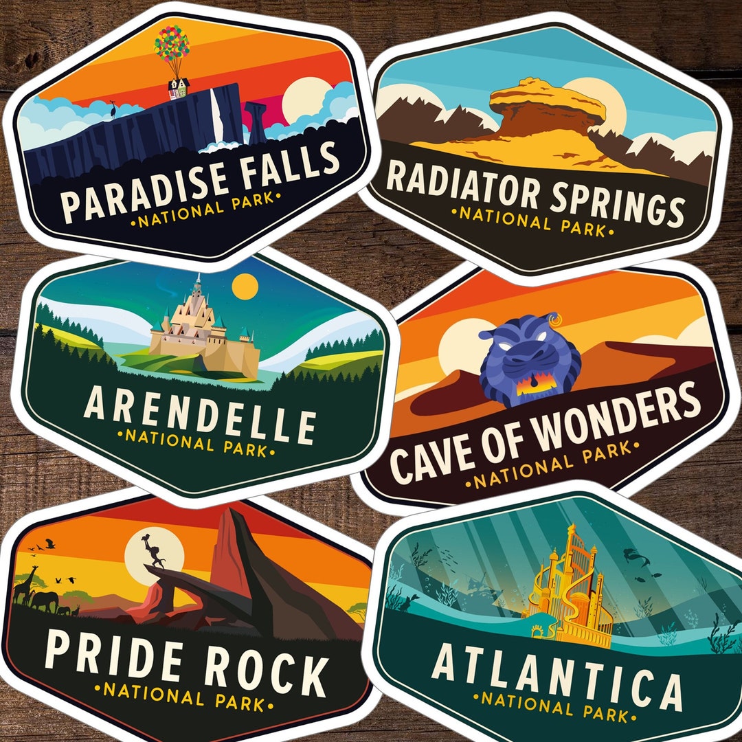 Disney Stickers, Disney National Park Stickers, Disney Decals, Disney ...