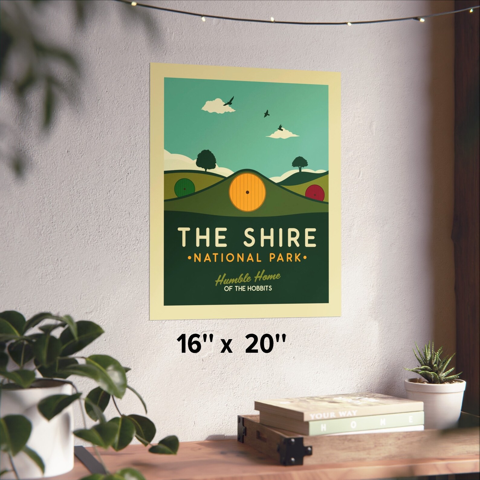 The Shire Poster, the Shire National Park Poster, Lord of the Rings ...