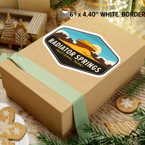 Disney Cars Sticker, Radiator Springs National Park Sticker, Disney ...