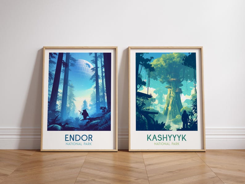 Endor National Park Poster: Star Wars Travel Art Print - Etsy