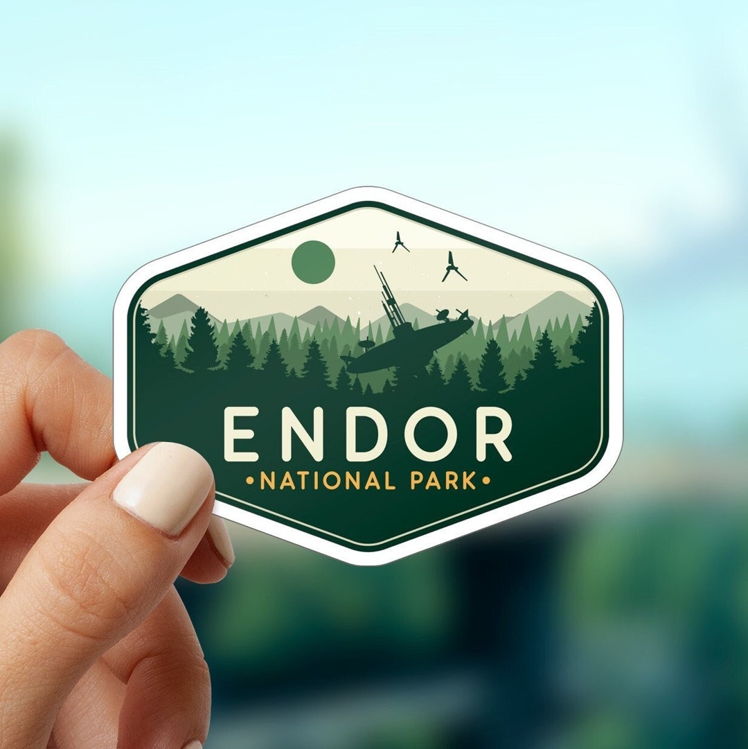 Endor National Park Sticker, Star Wars Stickers, Star Wars Gifts, Star ...