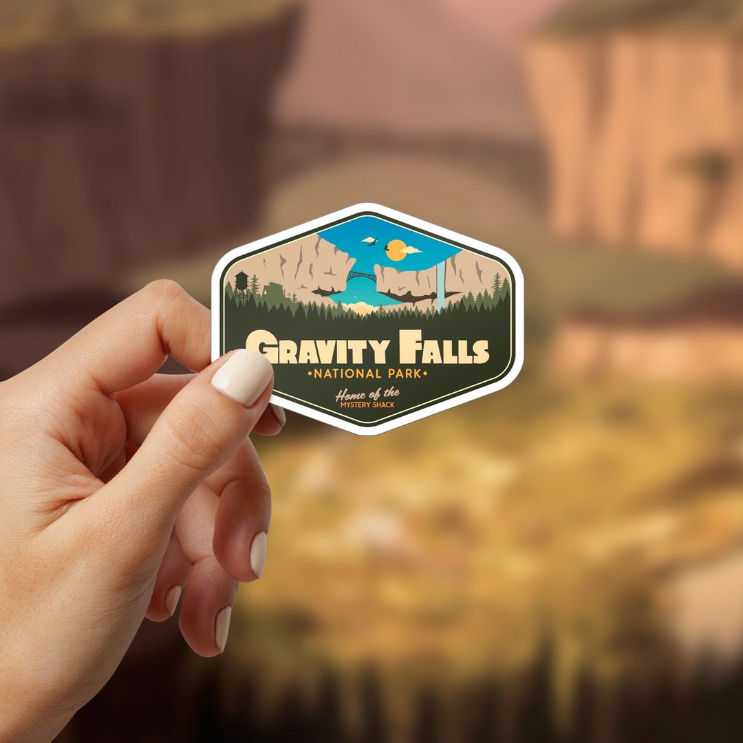 Gravity Falls National Park Sticker, Gravity Falls Sticker, Gravity ...