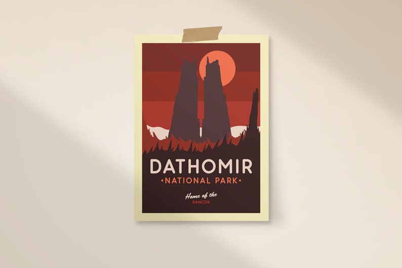 Star Wars Dathomir Travel Poster, Star Wars Galaxy Posters, Star Wars ...
