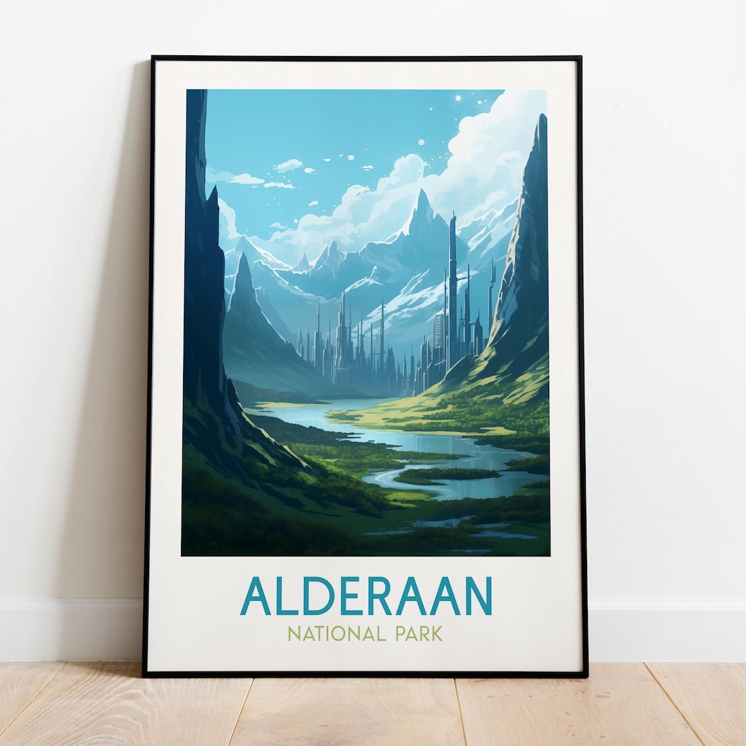 Alderaan National Park Poster: Star Wars Travel Art Print - Etsy