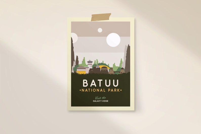Star Wars Batuu Travel Poster Star Wars Galaxy Posters Star - Etsy