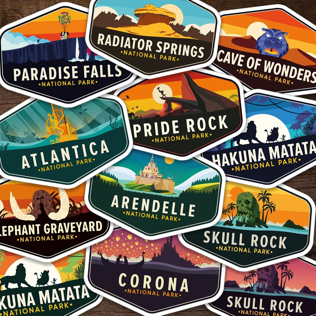 Disney Stickers, Disney National Park Stickers, Disney Decals, Disney ...