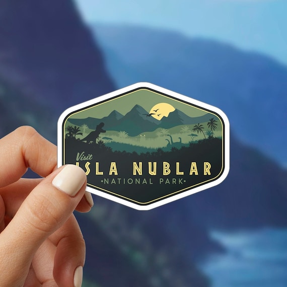 Jurassic Park Sticker Jurassic Park Isla Nublar Sticker - Etsy