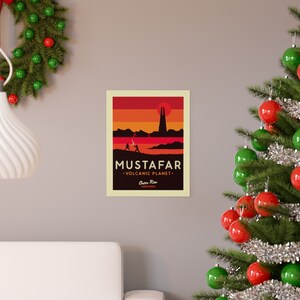 Star Wars Mustafar Volcanic Planet Poster, Star Wars Galaxy Posters ...