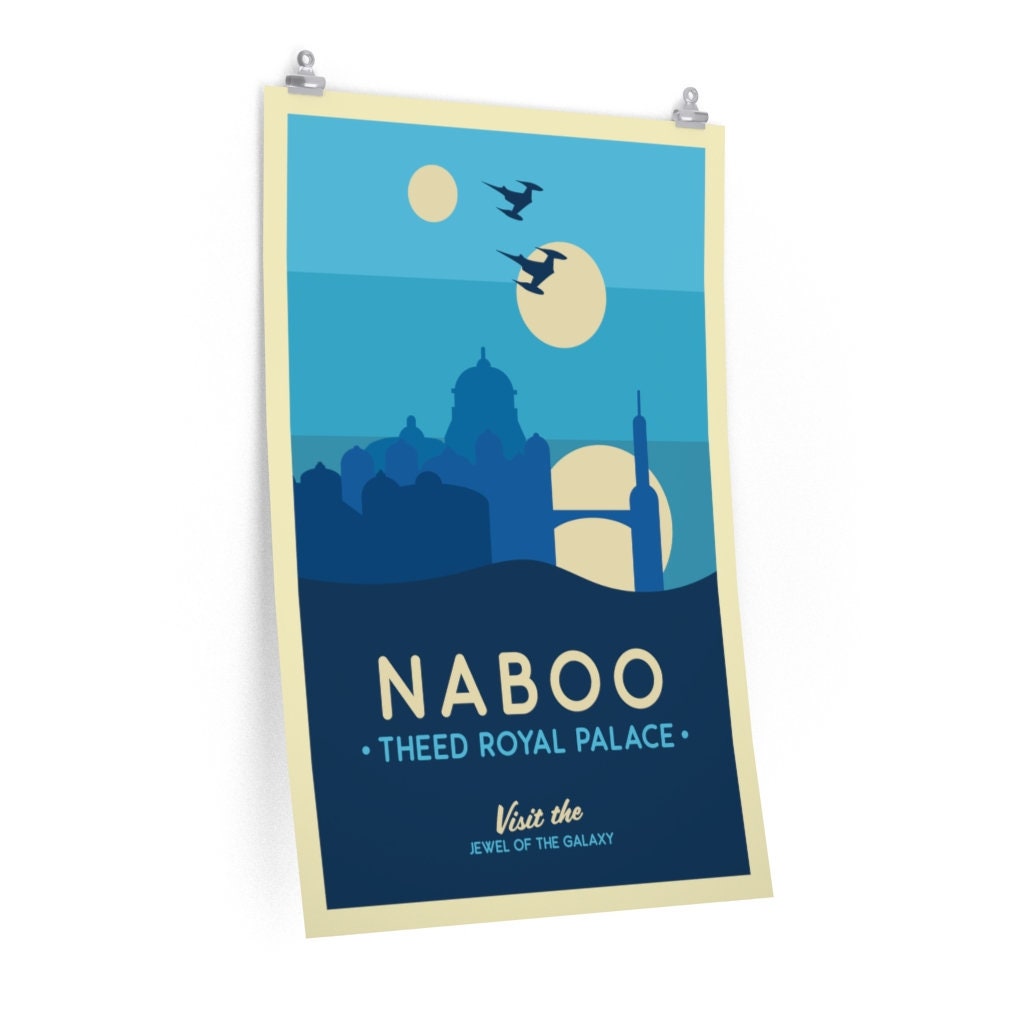 Star Wars Naboo Poster, Star Wars Galaxy Poster, Star Wars Naboo Art ...