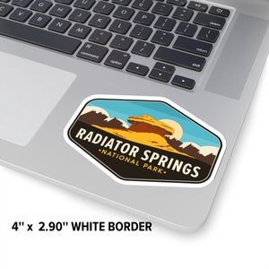 Disney Cars Sticker, Radiator Springs National Park Sticker, Disney ...